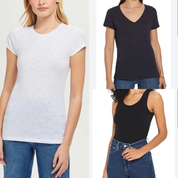 Goldie | Tops | Goldie Tee New Lot 3 Signature Slub Variegated Bodysuit ...